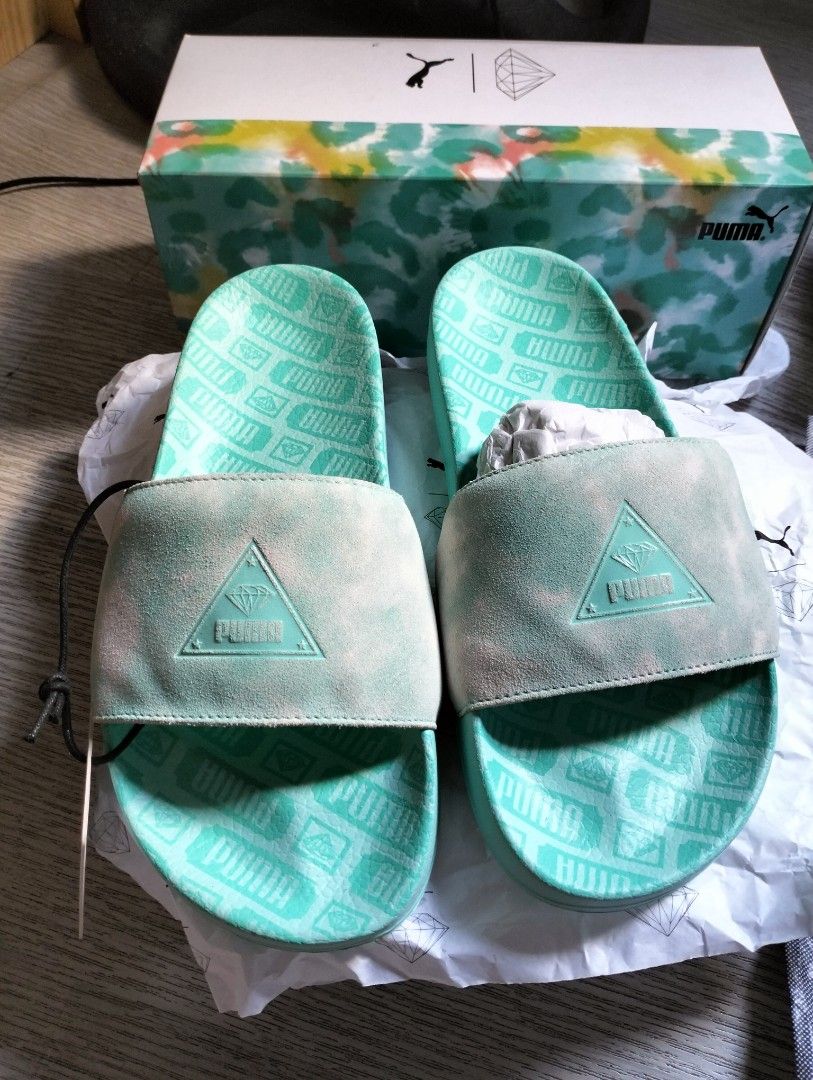 Diamond supply co. puma slides And nike stussy slides, Men's Fashion ...