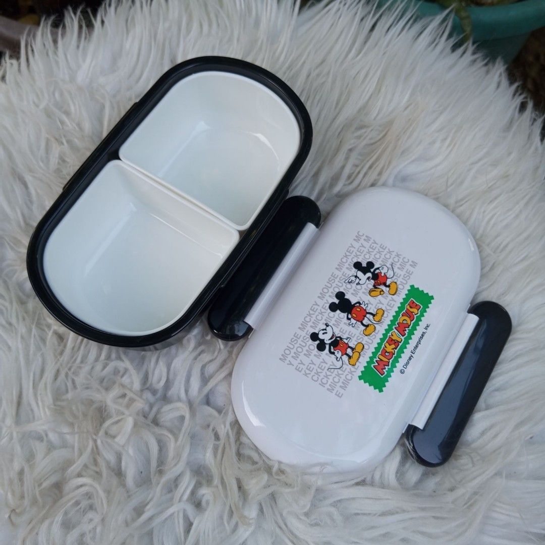DISNEY Mickey Mouse Bento Lunch Box, Furniture & Home Living ...