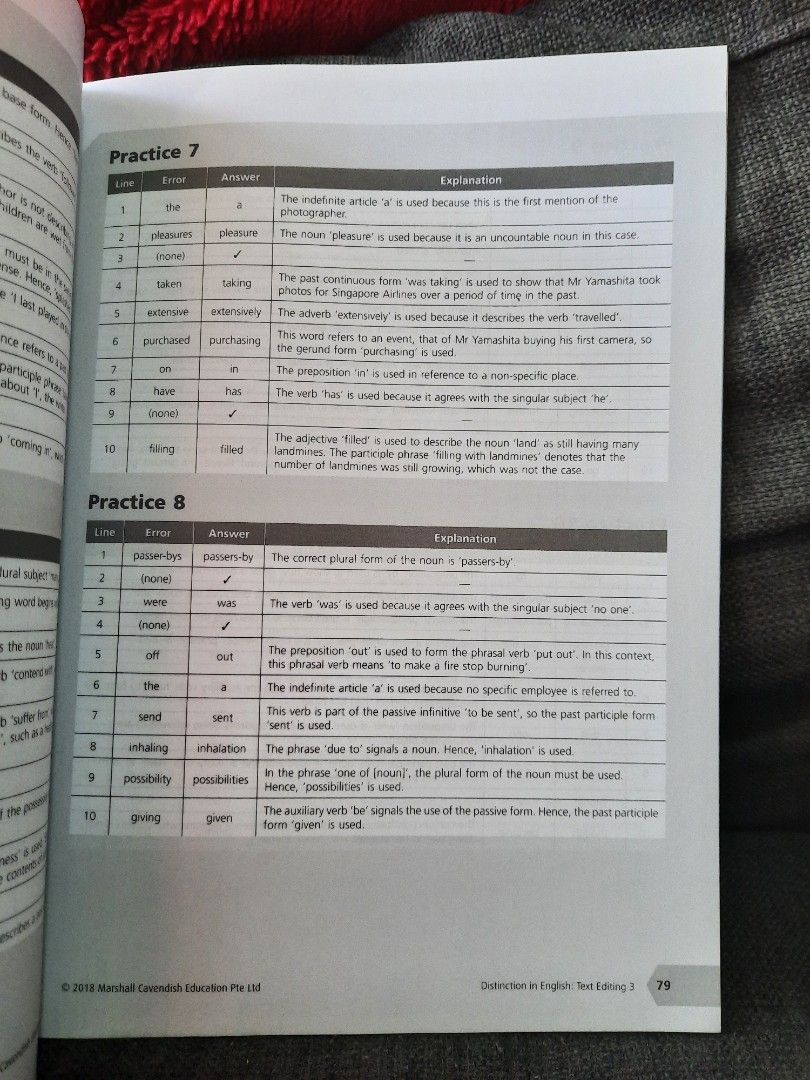 Distinction in English text editing Secondary express 3 textbook Sec3 ...