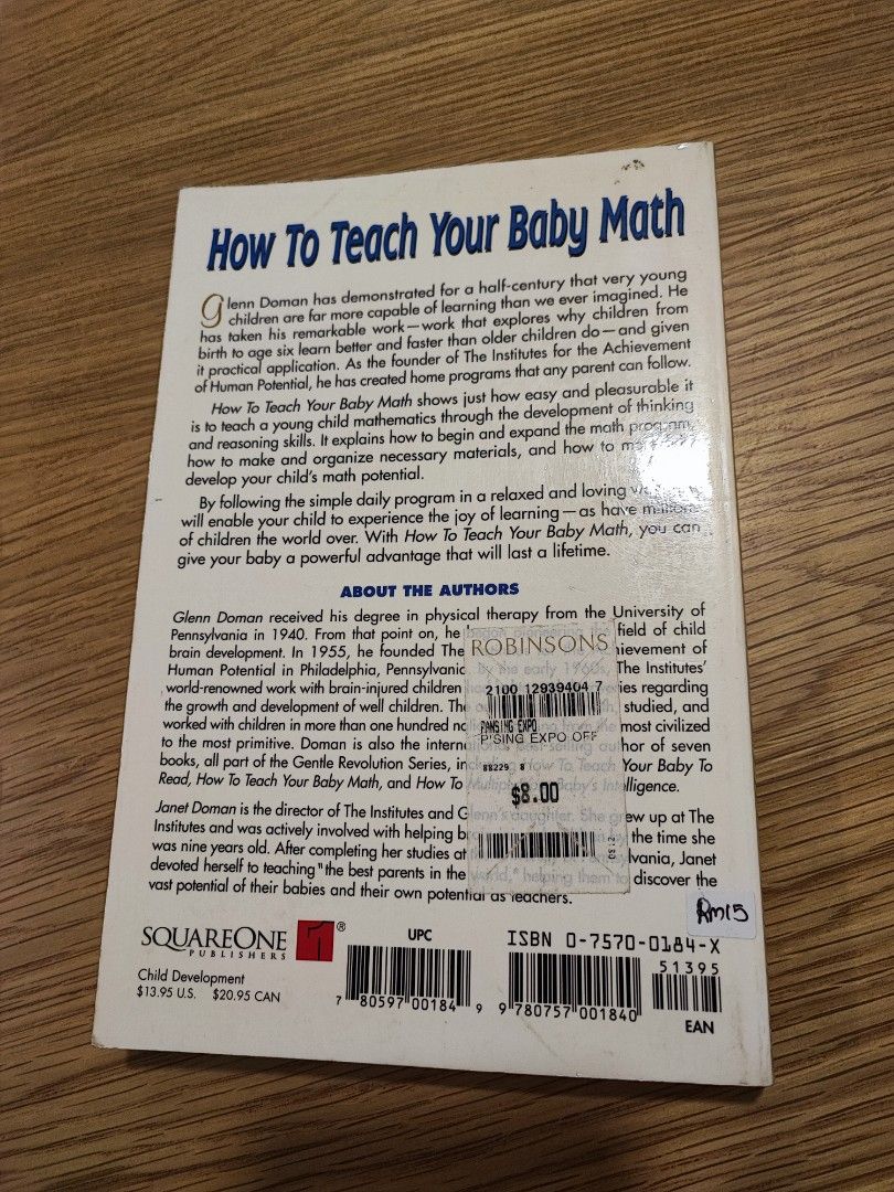 (ENG) How To Teach Your Baby Math: The Gentle Revolution, Hobbies ...