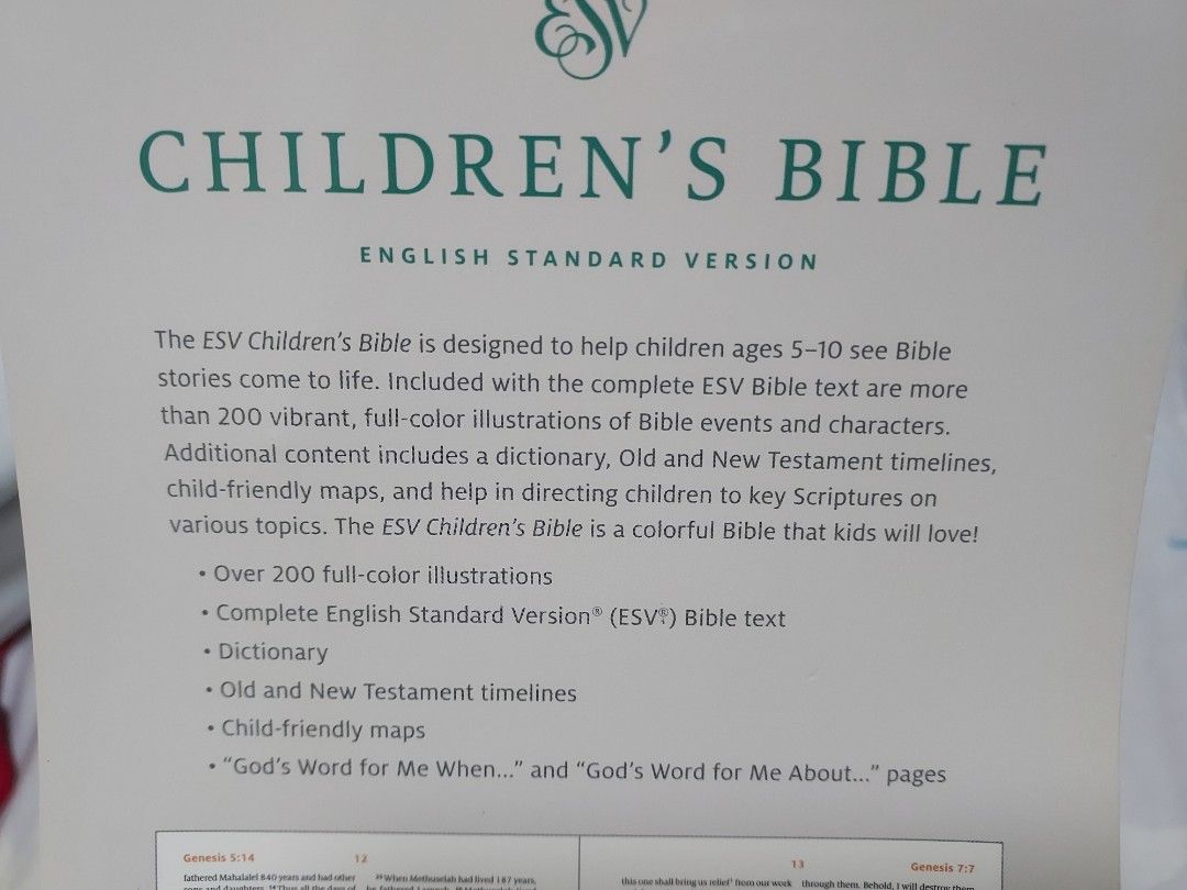 ESV children bible by crossway, Hobbies & Toys, Books & Magazines ...