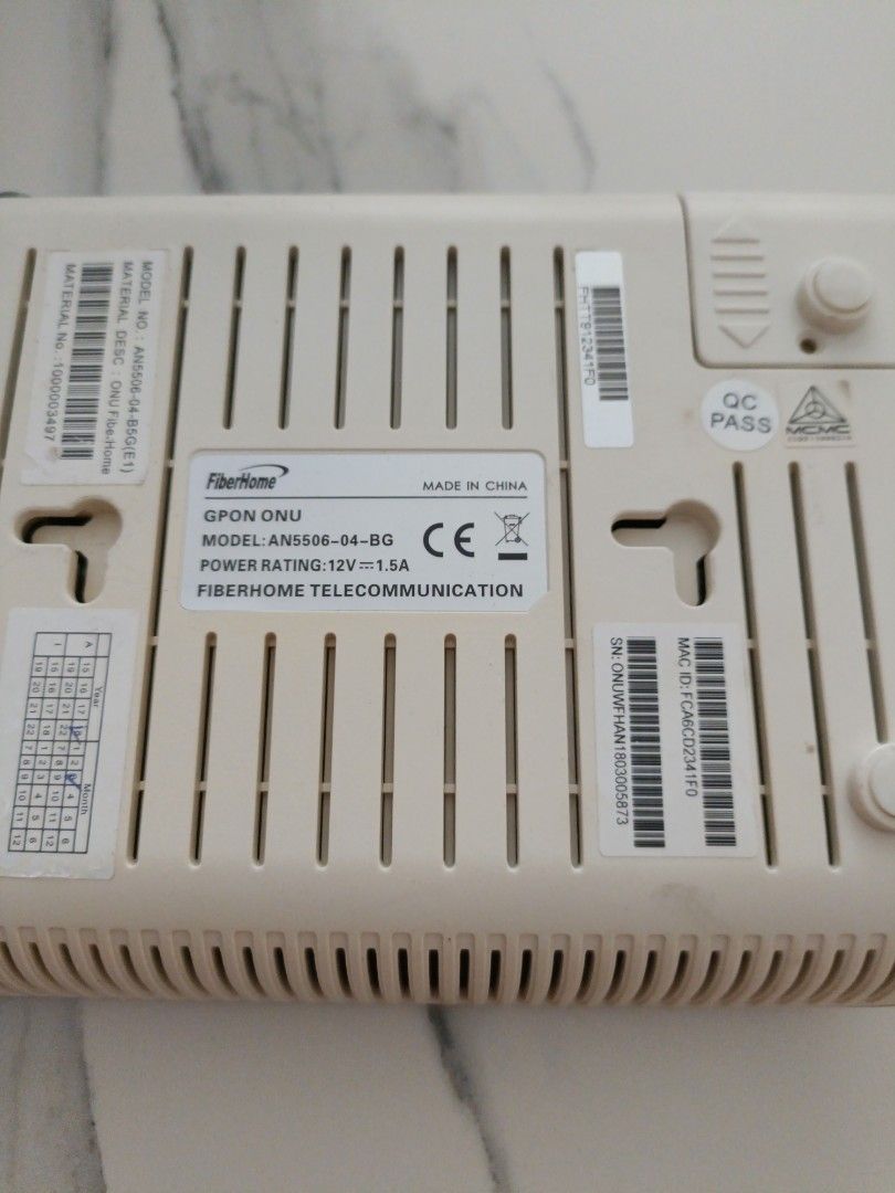 Fiberhome TM unifi fibre modem, Computers & Tech, Parts & Accessories ...