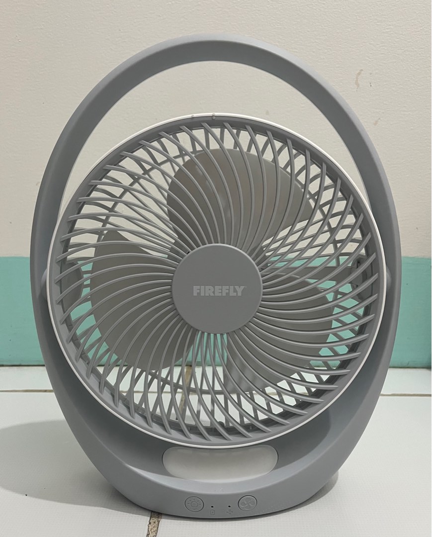 Firefly 7" Rechargeable Fan with Night Light, Furniture & Home Living ...