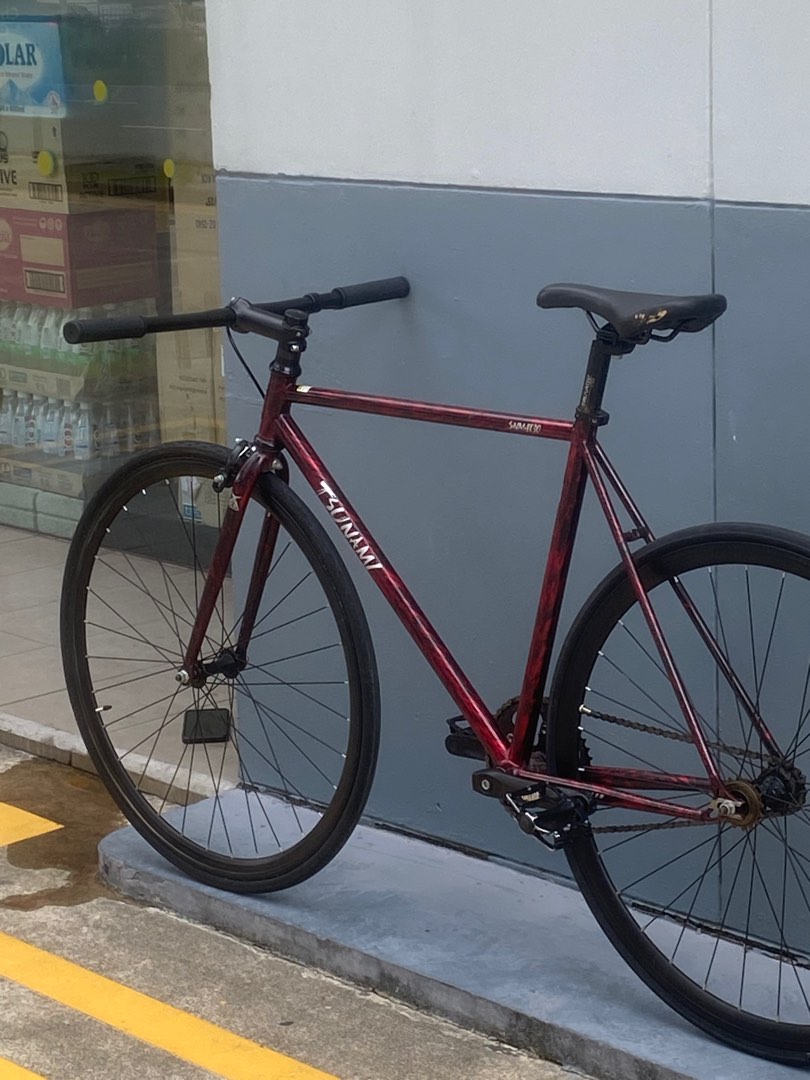 Fixie tsunami snm4130 rare colour, Sports Equipment, Bicycles & Parts ...