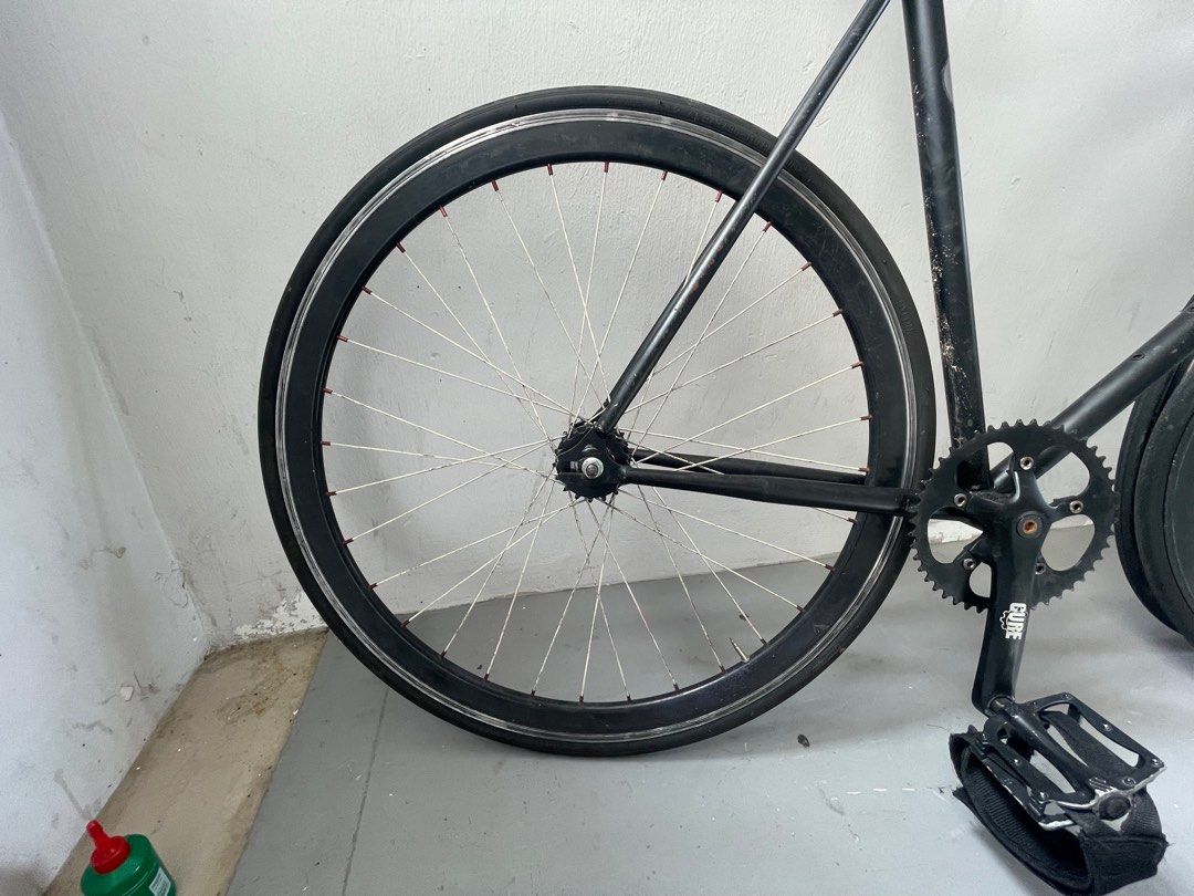 fixie wheel set(weapon front wheel), Sports Equipment, Bicycles & Parts ...