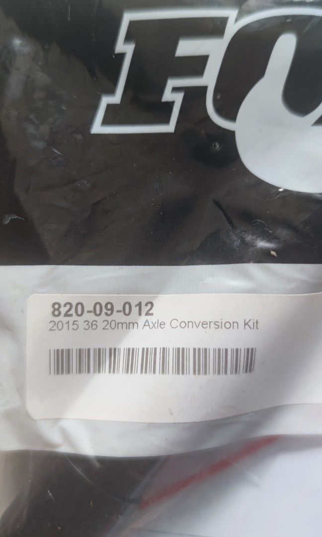 FOX 36 axle conversion kit 20mm, Sports Equipment, Bicycles & Parts ...