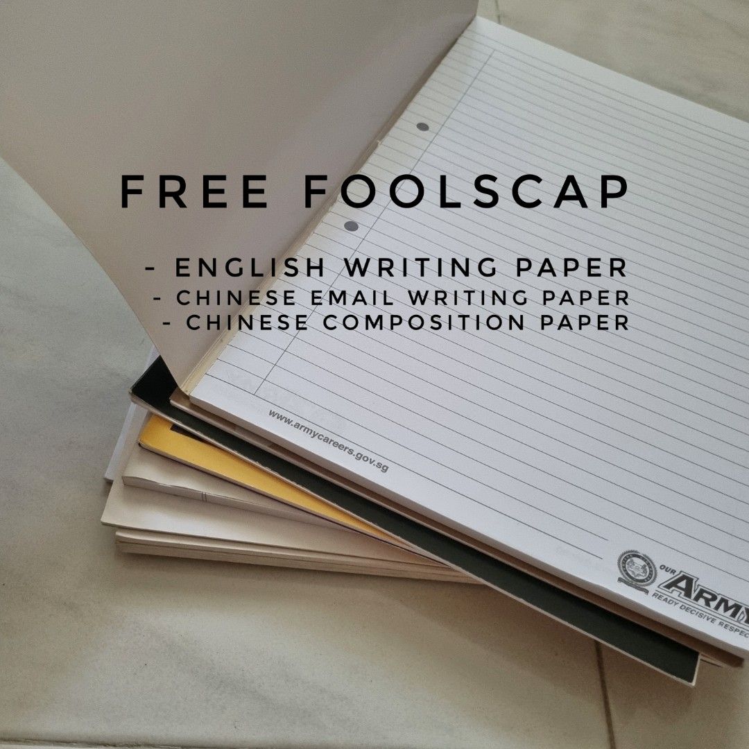 [FREE] Assorted Foolscap/ Writing Materials, Hobbies & Toys, Stationery ...
