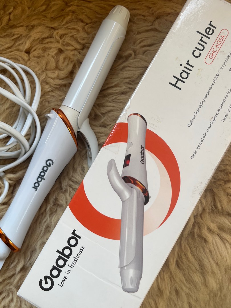 Gaabor Curling Iron, Beauty & Personal Care, Hair on Carousell