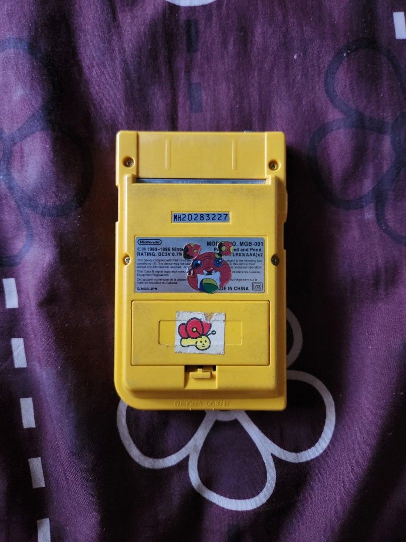 Gameboy Pocket MGB - 001 : Yellow (Non Color), Video Gaming, Video Game ...