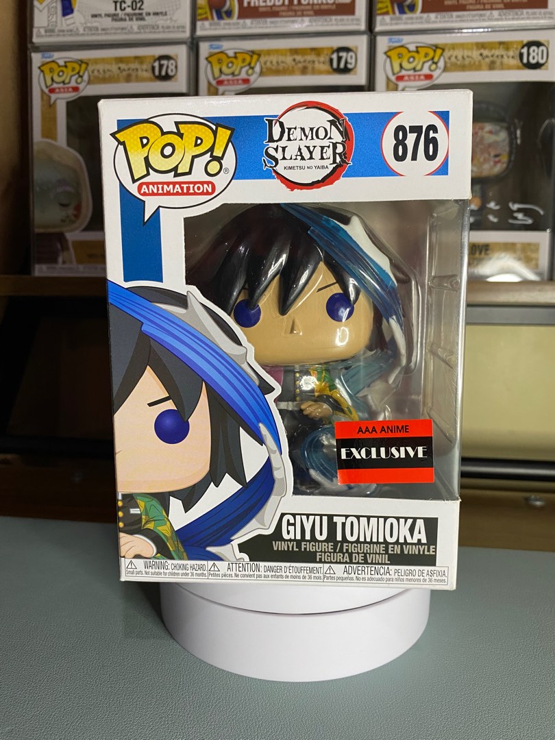 Giyu Tomioka 876 AAA Anime Exclusive Funko Pop | Demon Slayer Hashira ...