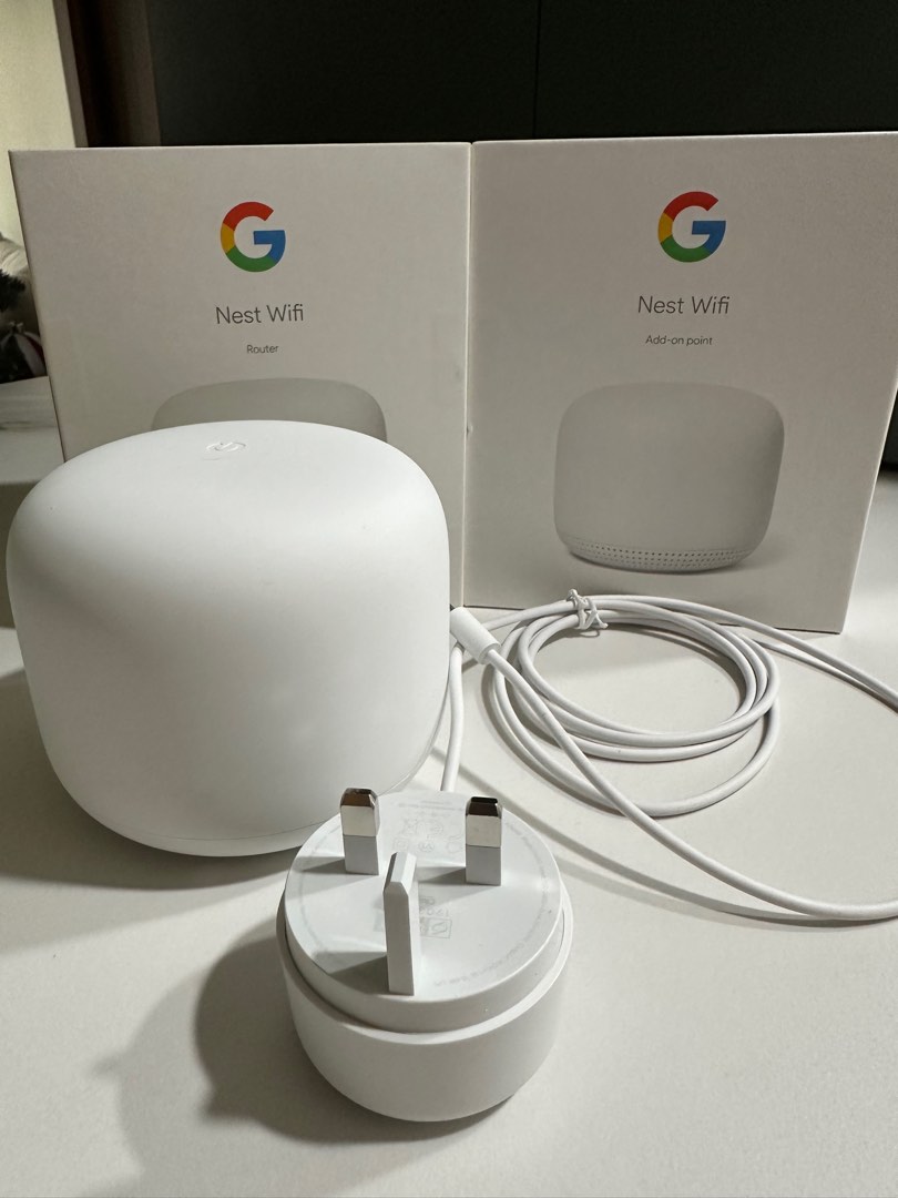 Google Nest Router and Add-On Point, Computers & Tech, Parts & Accessories, Networking on Carousell
