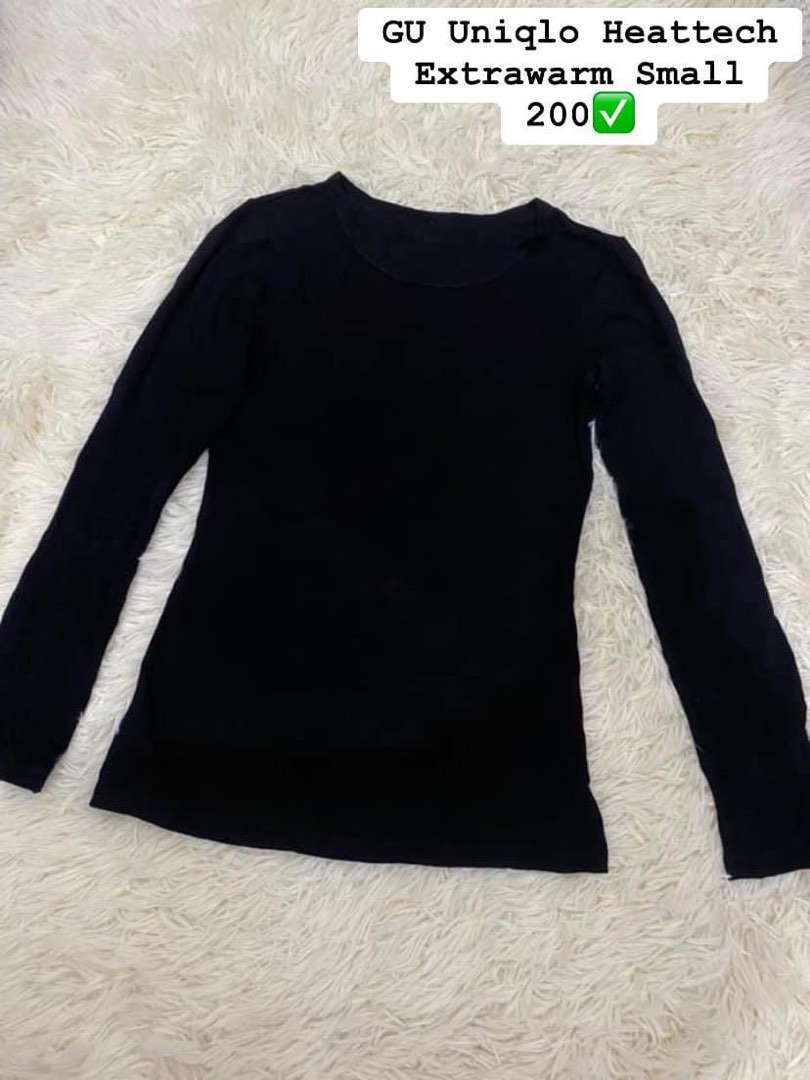 GU Uniqlo Heattech Small Extra warm, Women's Fashion, Tops, Longsleeves ...