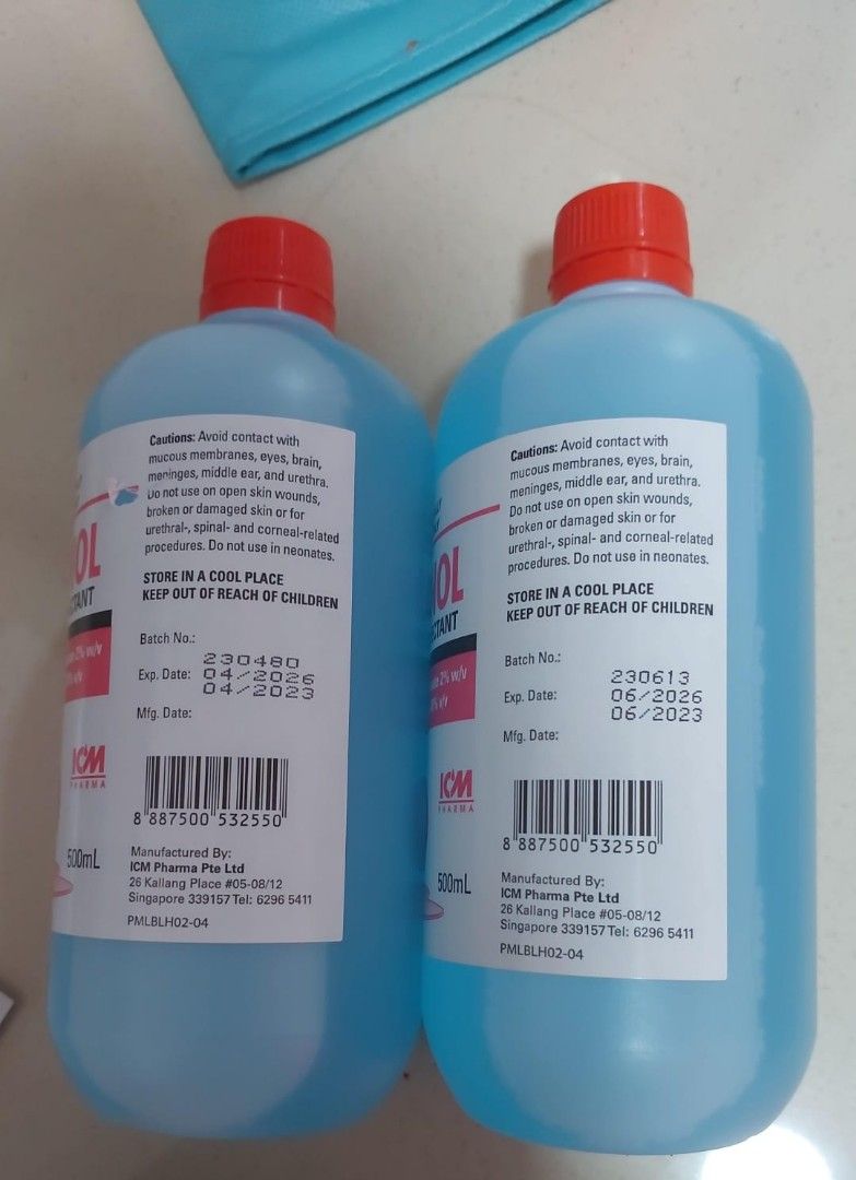 Hexanol skin disinfectant, Health & Nutrition, Medical Supplies & Tools ...