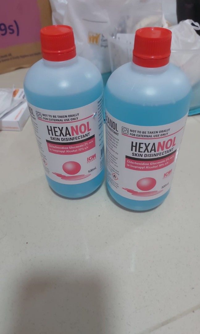 Hexanol skin disinfectant, Health & Nutrition, Medical Supplies & Tools ...