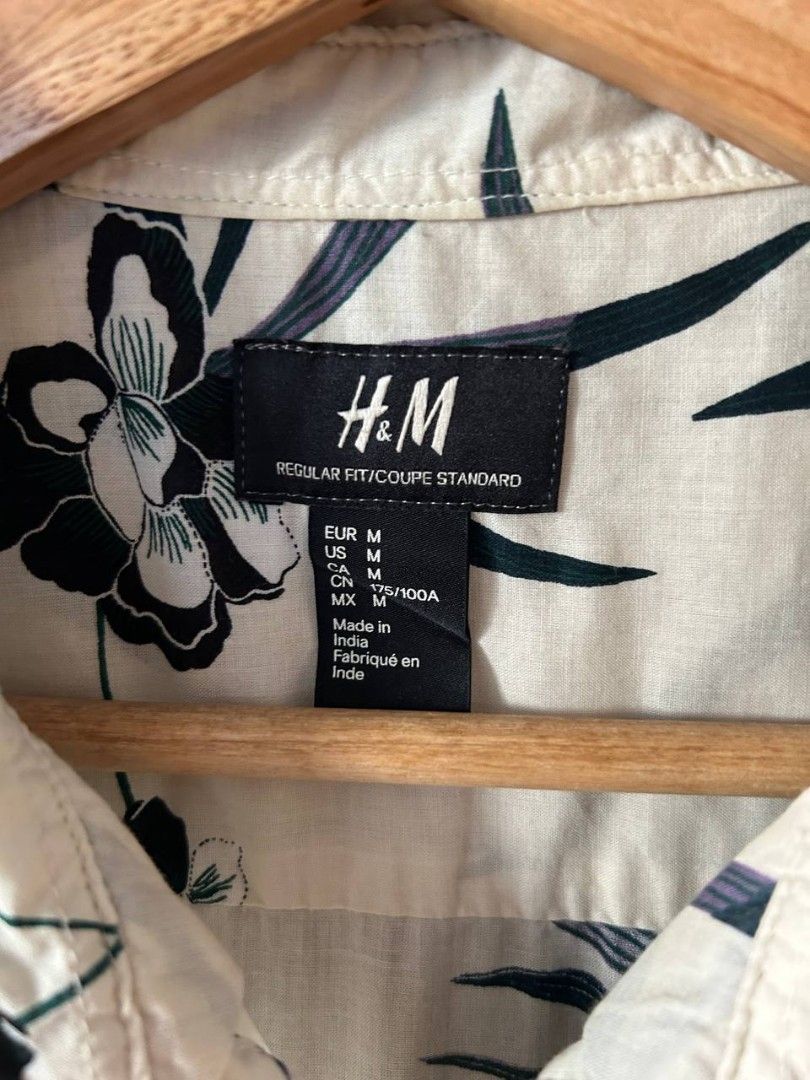 H&M Floral Polo Shirt, Men's Fashion, Tops & Sets, Tshirts & Polo ...