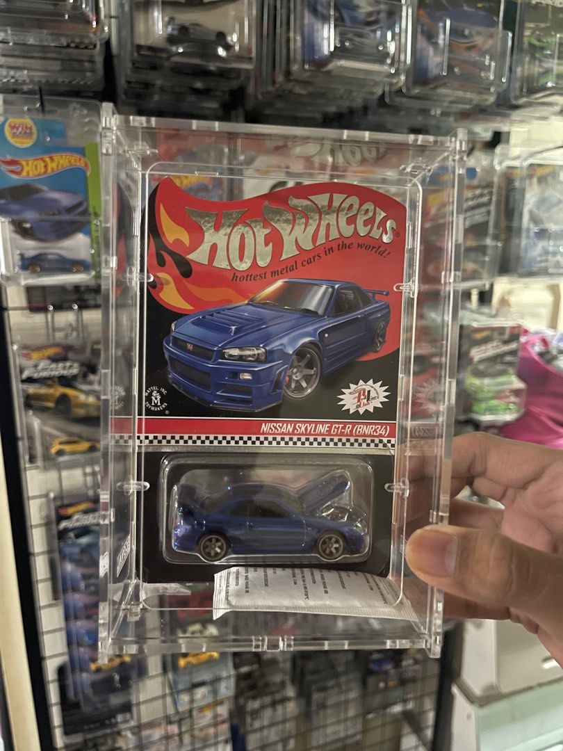 Hotwheels Nissan Skyline R34 Blue RLC, Hobbies & Toys, Toys & Games on ...