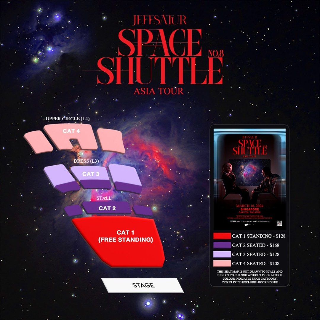 HTB Jeff Satur: Space Shuttle No. 8 Asia Tour in Singapore Tickets, Lifestyle Services, Others ...