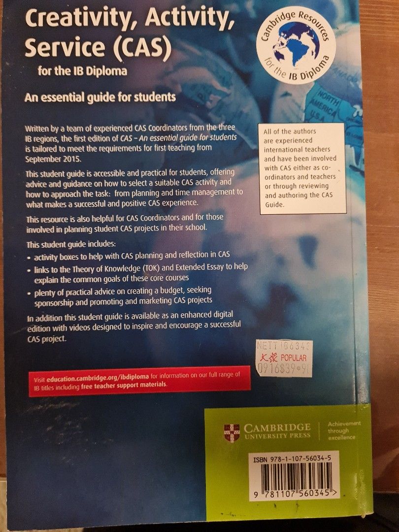 IB CAS Guide, Hobbies & Toys, Books & Magazines, Textbooks on Carousell