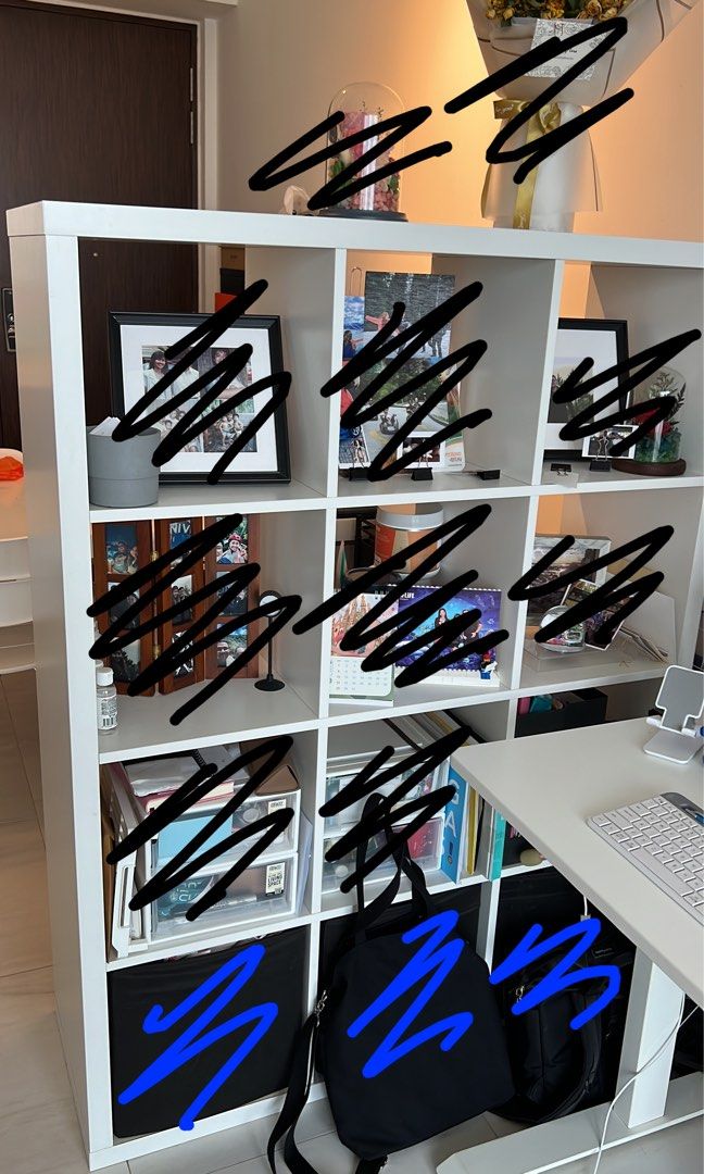 IKEA Kallax cabinet/rack, Furniture & Home Living, Furniture, Shelves ...