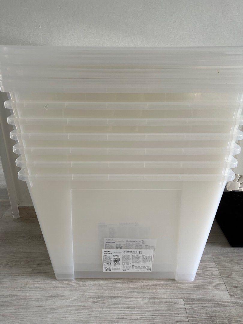 IKEA SAMLA box, Furniture & Home Living, Home Improvement ...