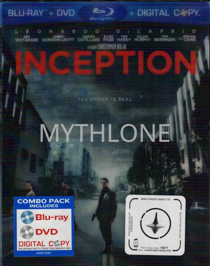 Inception Blu-ray / DVD (with Lenticular Slipcover) RARE (Christopher Nolan), Hobbies & Toys ...