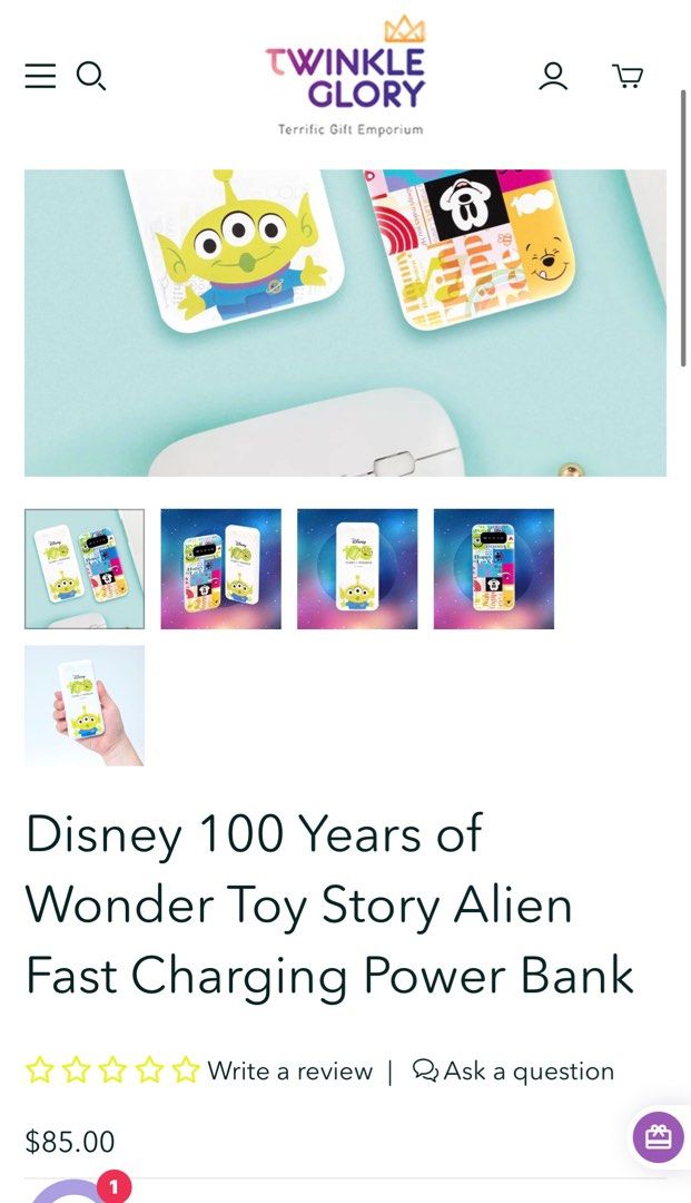 infoThink Disney 100 Years of Wonder Thin Fast Charging Power Bank ...