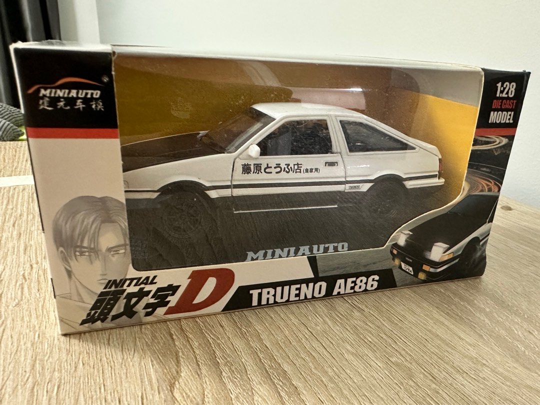 Initial D Trueno AE86 1:28 scale, Hobbies & Toys, Toys & Games on Carousell