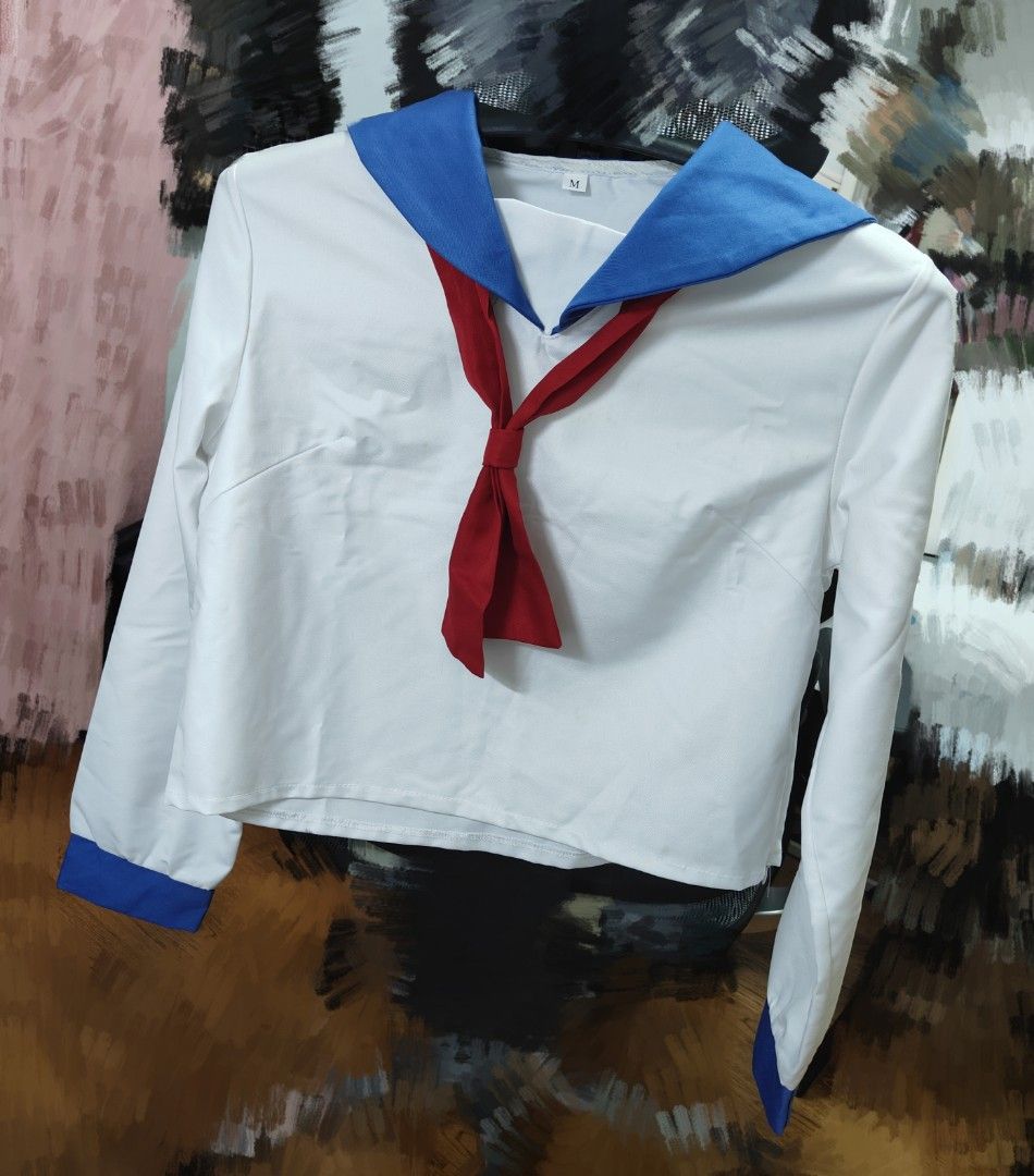 Sailor JK uniform set (Pop Team Epic)/ Popuko cosplay, Hobbies & Toys ...