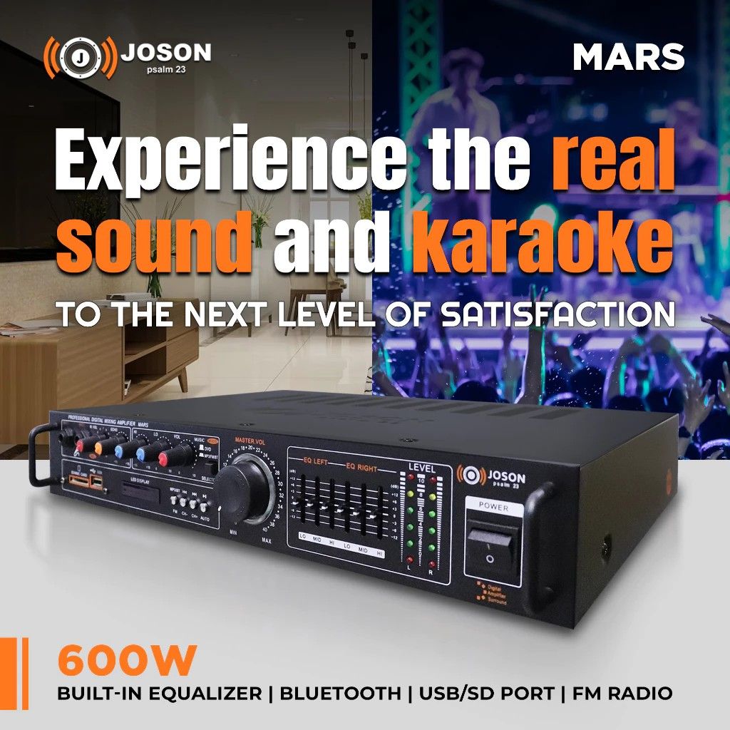 JOSON MARS AMPLIFIER (with GRAPHIC EQUALIZER, Audio, Soundbars ...