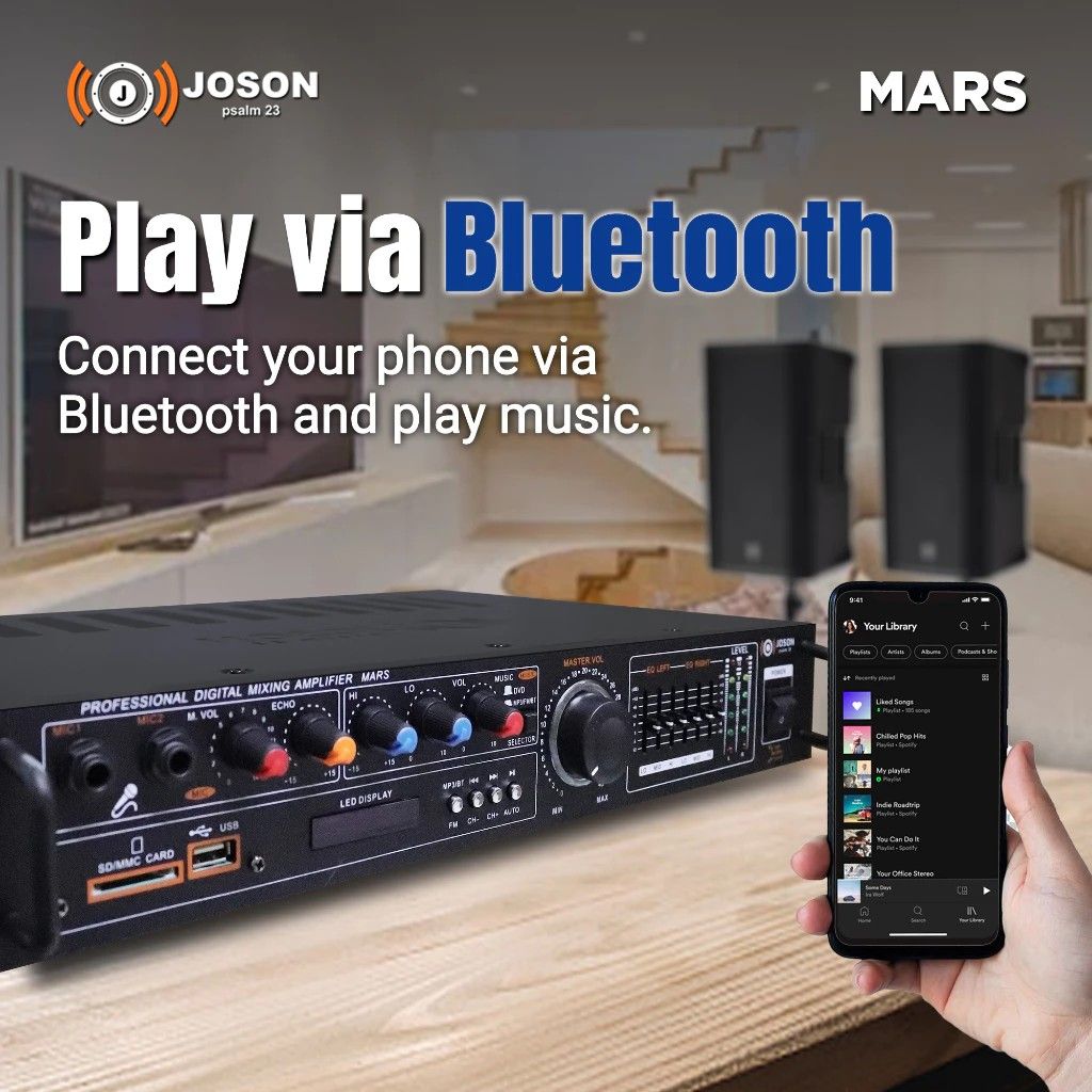 JOSON MARS AMPLIFIER (with GRAPHIC EQUALIZER, Audio, Soundbars ...