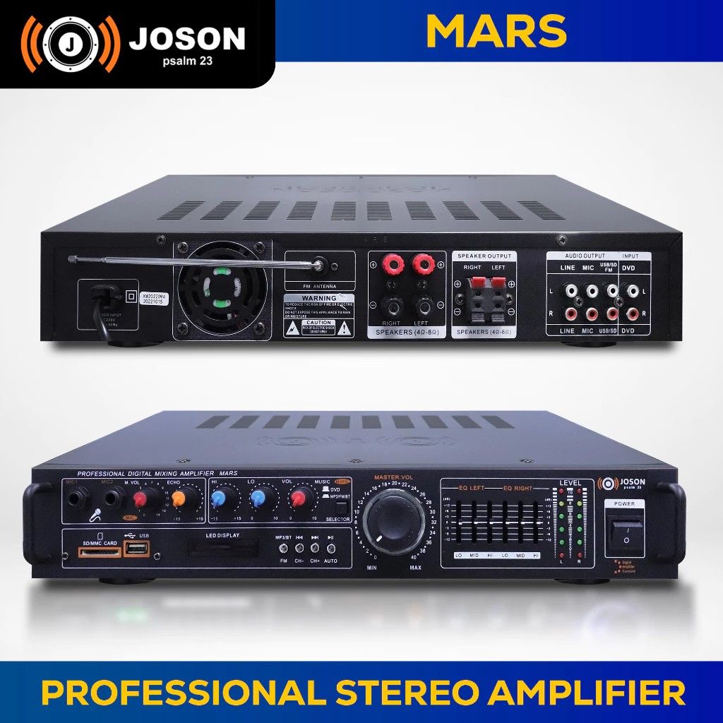 JOSON MARS AMPLIFIER (with GRAPHIC EQUALIZER, Audio, Soundbars ...