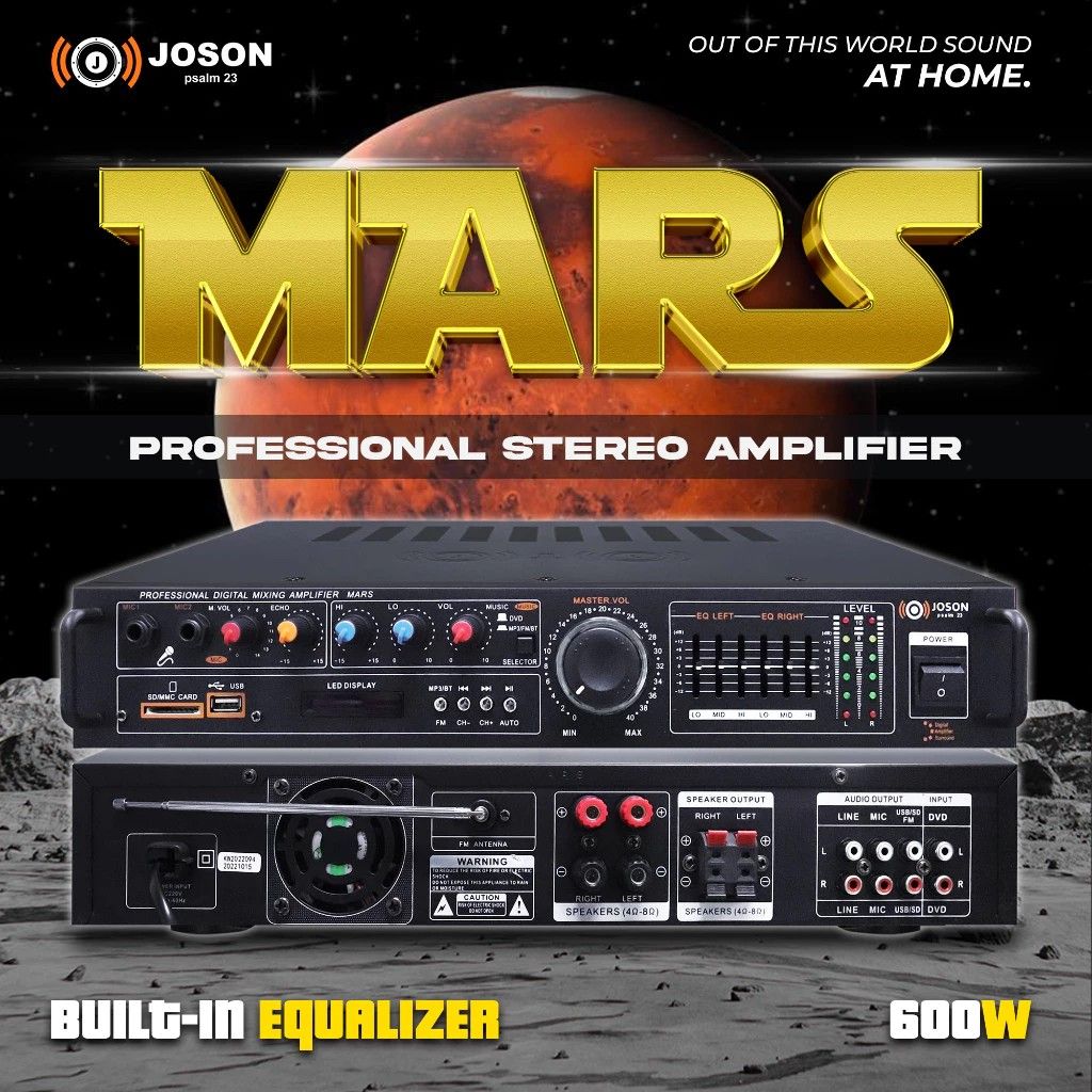 JOSON MARS AMPLIFIER (with GRAPHIC EQUALIZER, Audio, Soundbars ...