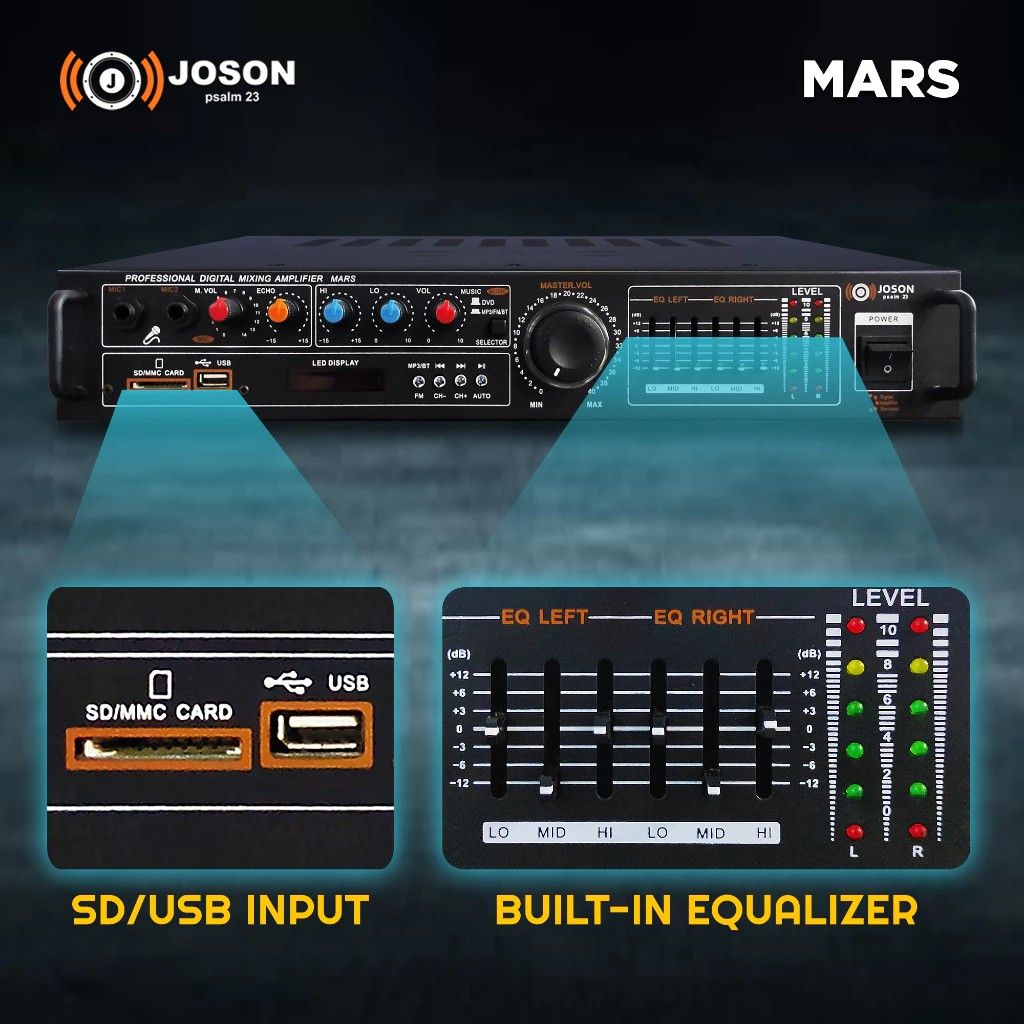 JOSON MARS AMPLIFIER (with GRAPHIC EQUALIZER, Audio, Soundbars ...