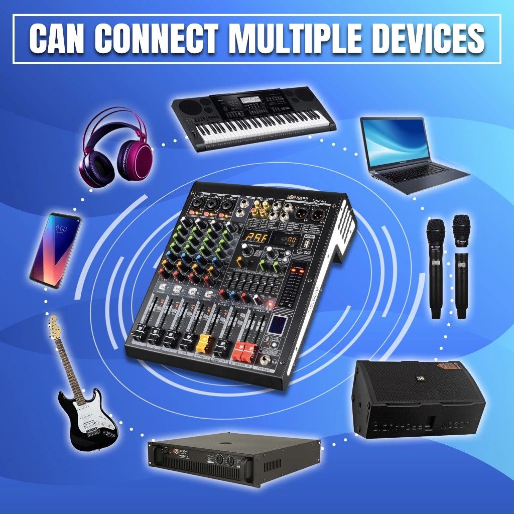 JOSON SPIDER 4CH PROFESSIONAL MIXER (4CHANNEL, Audio, Soundbars ...