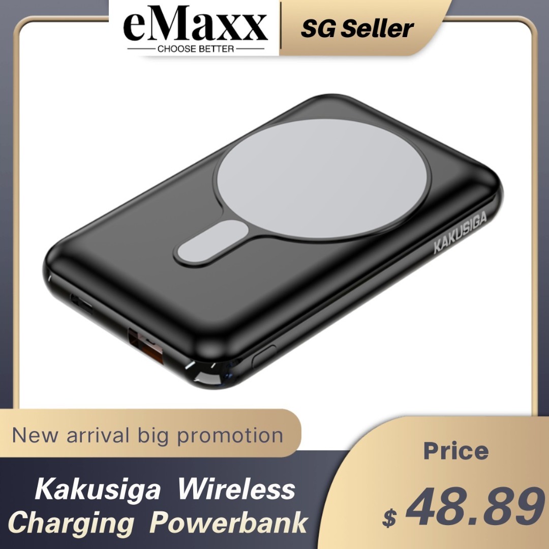 KAKUSIGA Wireless Fast Charge PowerBank 22.5w fast charging PD20w ...