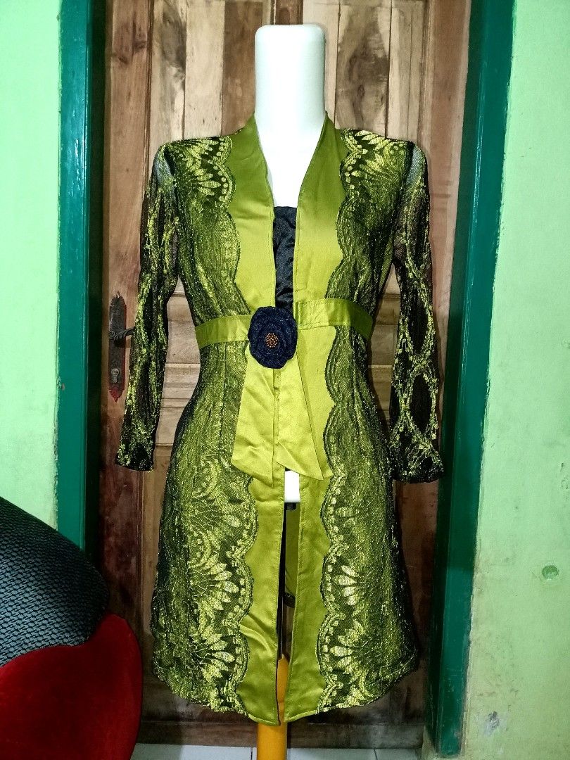 Kebaya Brokat Modern / Kebaya Modern / Kebaya Hijau / Brokat Hijau ...