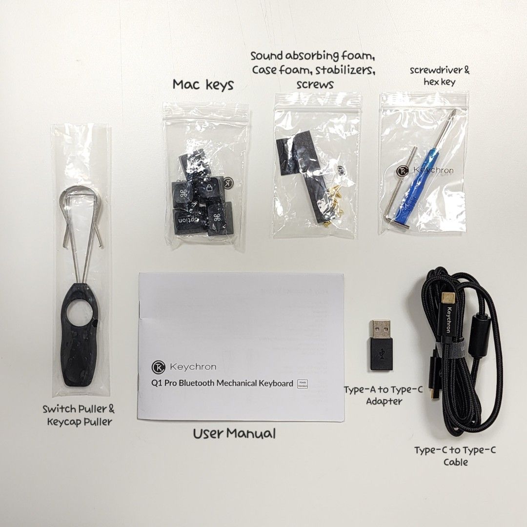Keychron Q1 Pro Bluetooth Mechanical Keyboard, Computers & Tech, Parts ...