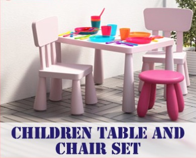 KIDS CHILDREN TABLE CHAIR SET / MAMMU DESIGN, Babies & Kids, Baby ...
