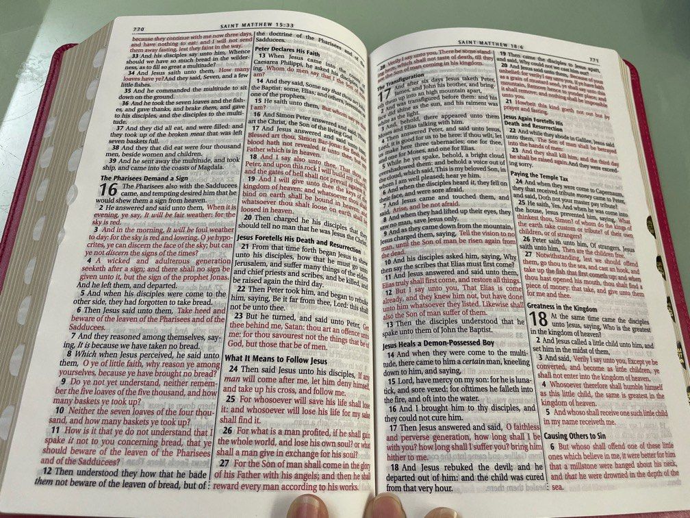 KJV Deluxe Gift Bible, Thumb Indexed, Hobbies & Toys, Books & Magazines ...