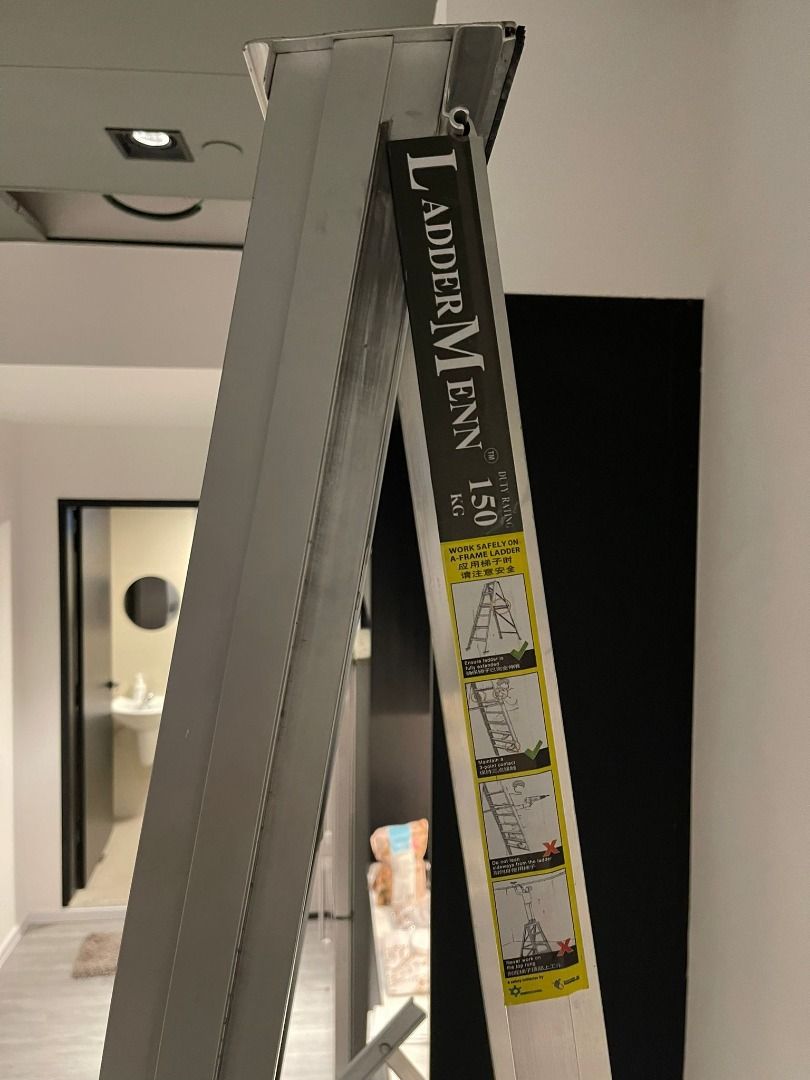 LADDERMENN Heavy Duty 10 Steps Ladder, Furniture & Home Living, Home ...