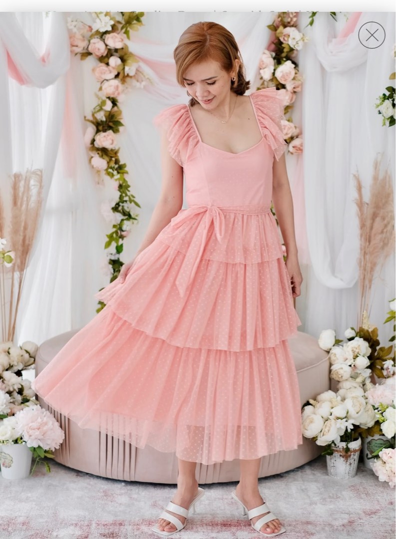 Laila and Lyra Blush Dress, Women's Fashion, Dresses & Sets, Dresses on Carousell