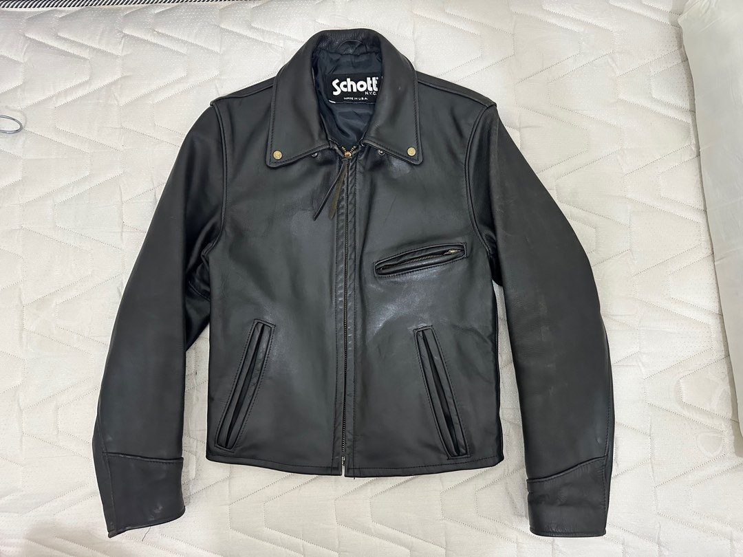 Schott USA 🇺🇸 653 - Leather Jacket , Men's Fashion, Coats, Jackets and ...