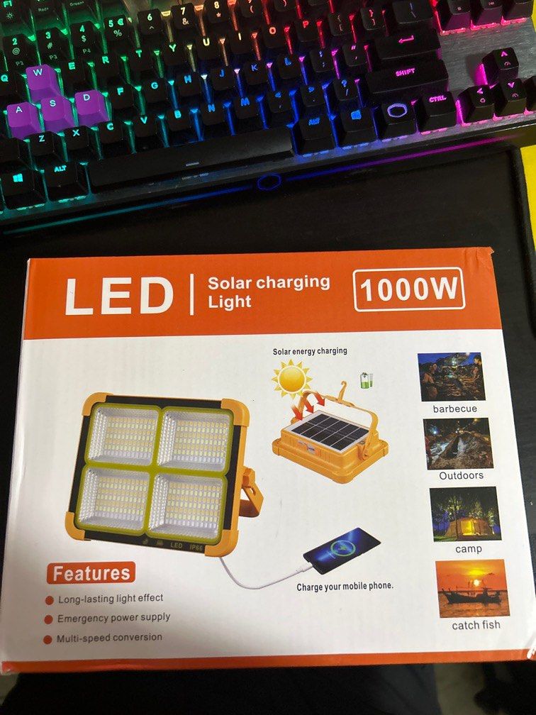 LED 1000W Solar Charging Light, Photography, Photography Accessories ...