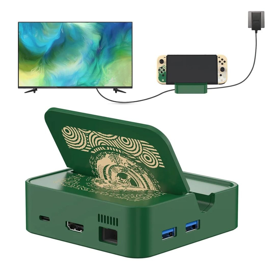 Legend of Zelda Tears of the Kingdom Theme Docking Station for Nintendo ...