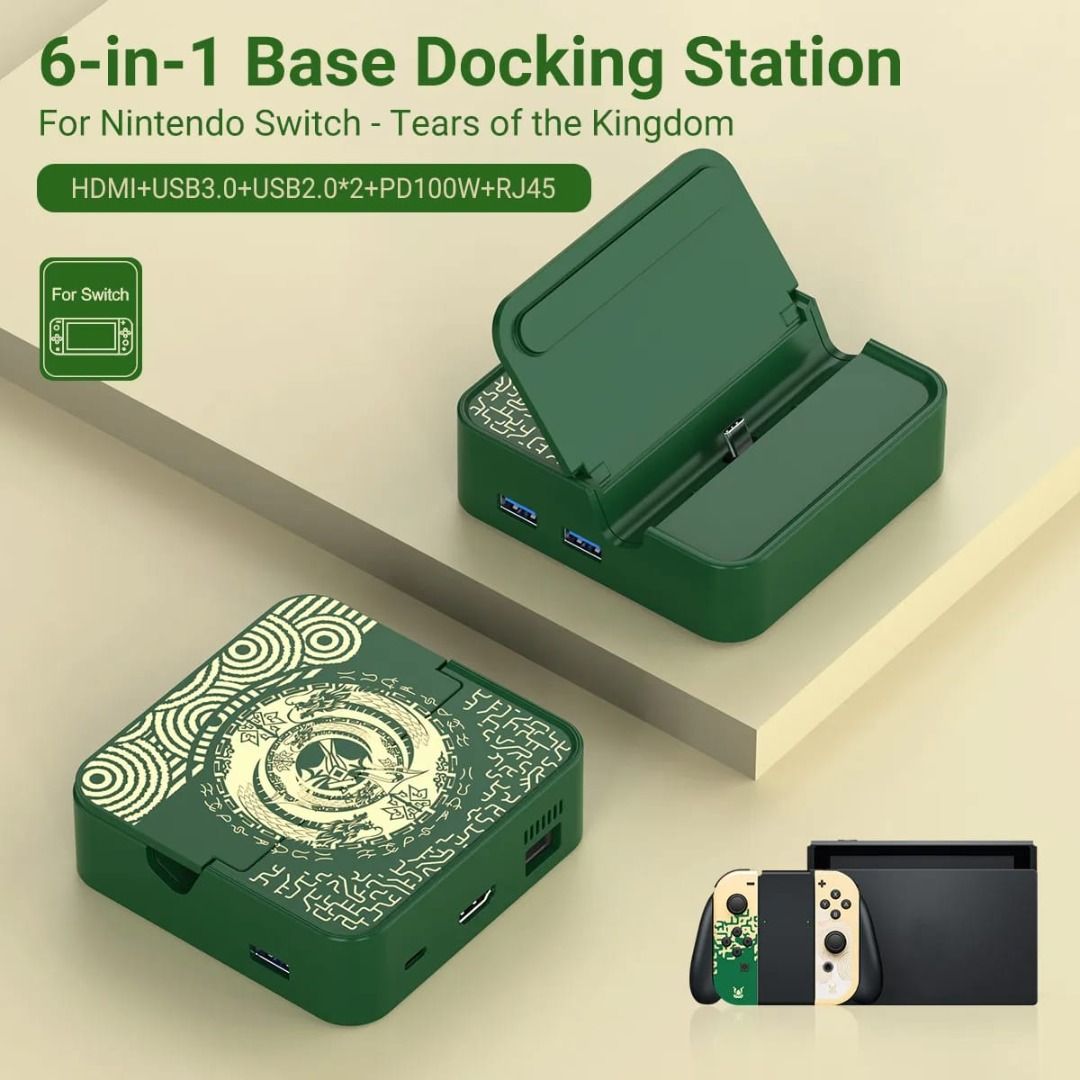 Legend of Zelda Tears of the Kingdom Theme Docking Station for Nintendo ...