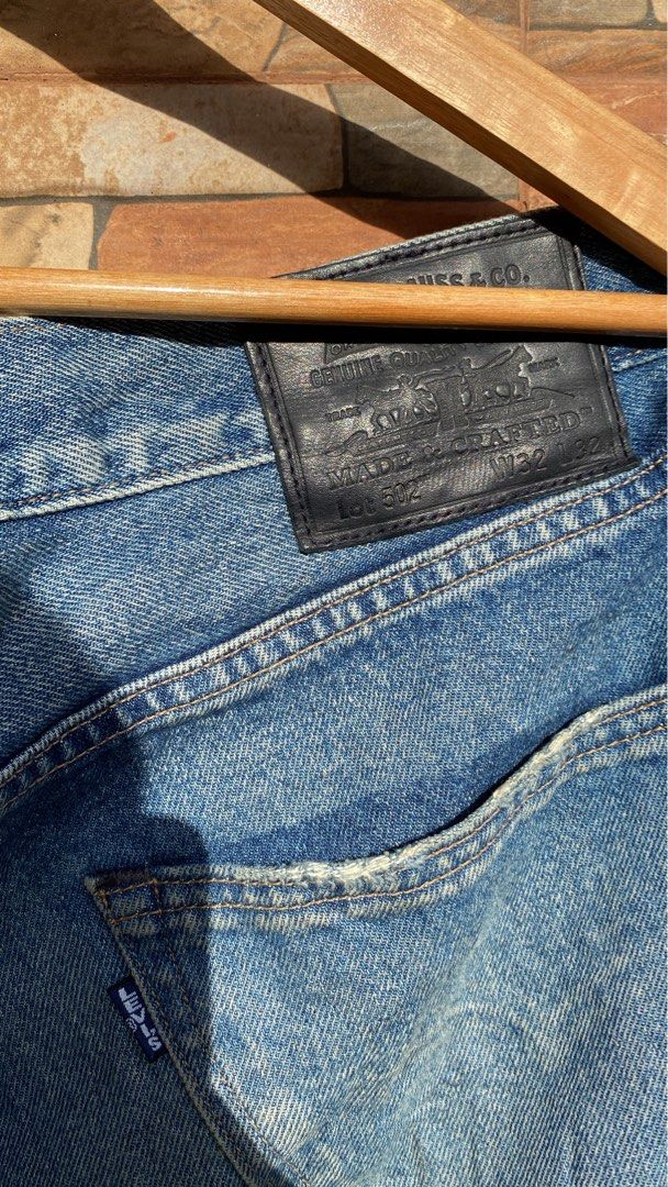 Levis 502 Made & Crafted Japan Selvedge Taper Jeans, Men's Fashion ...