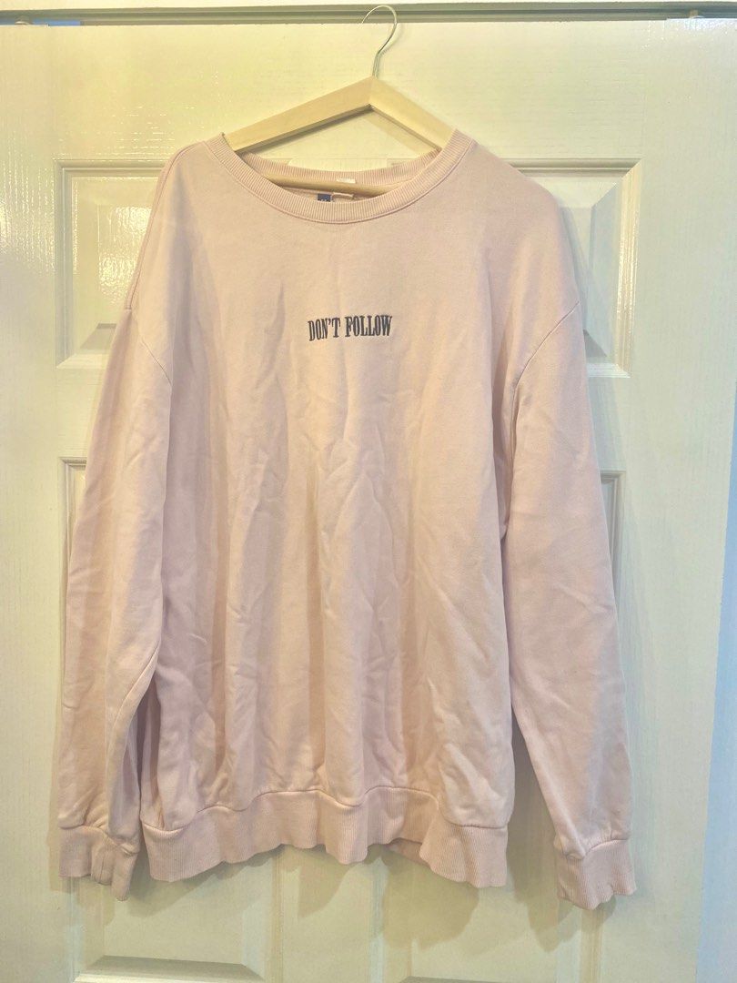 Light Pink Sweater, Men's Fashion, Tops & Sets, Hoodies on Carousell