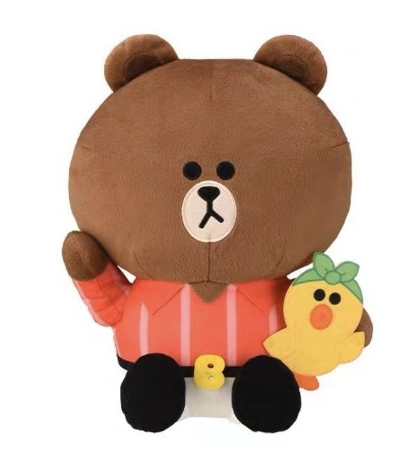 Line Friends Brown plushy 30cm, Hobbies & Toys, Toys & Games on Carousell