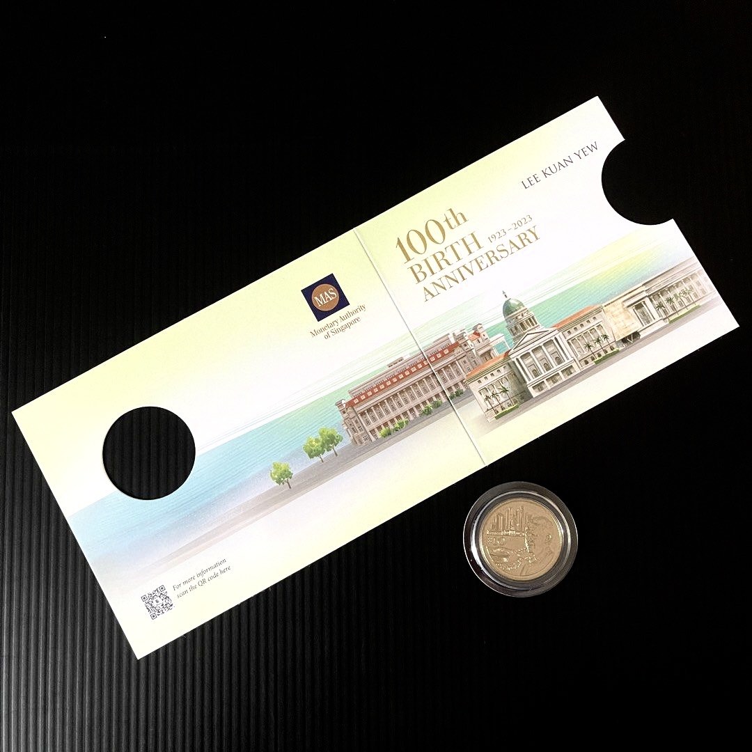 LKY 100th Birth Anniversary of Mr Lee Kuan Yew Commemorative Coin LKY ...