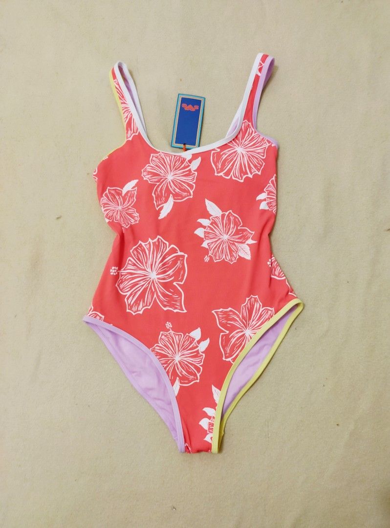 (M) ROXY ROCKY RIGHTS RIBBED KNIT ONE PIECE SWIMSUIT, Women's Fashion, Swimwear, Bikinis ...